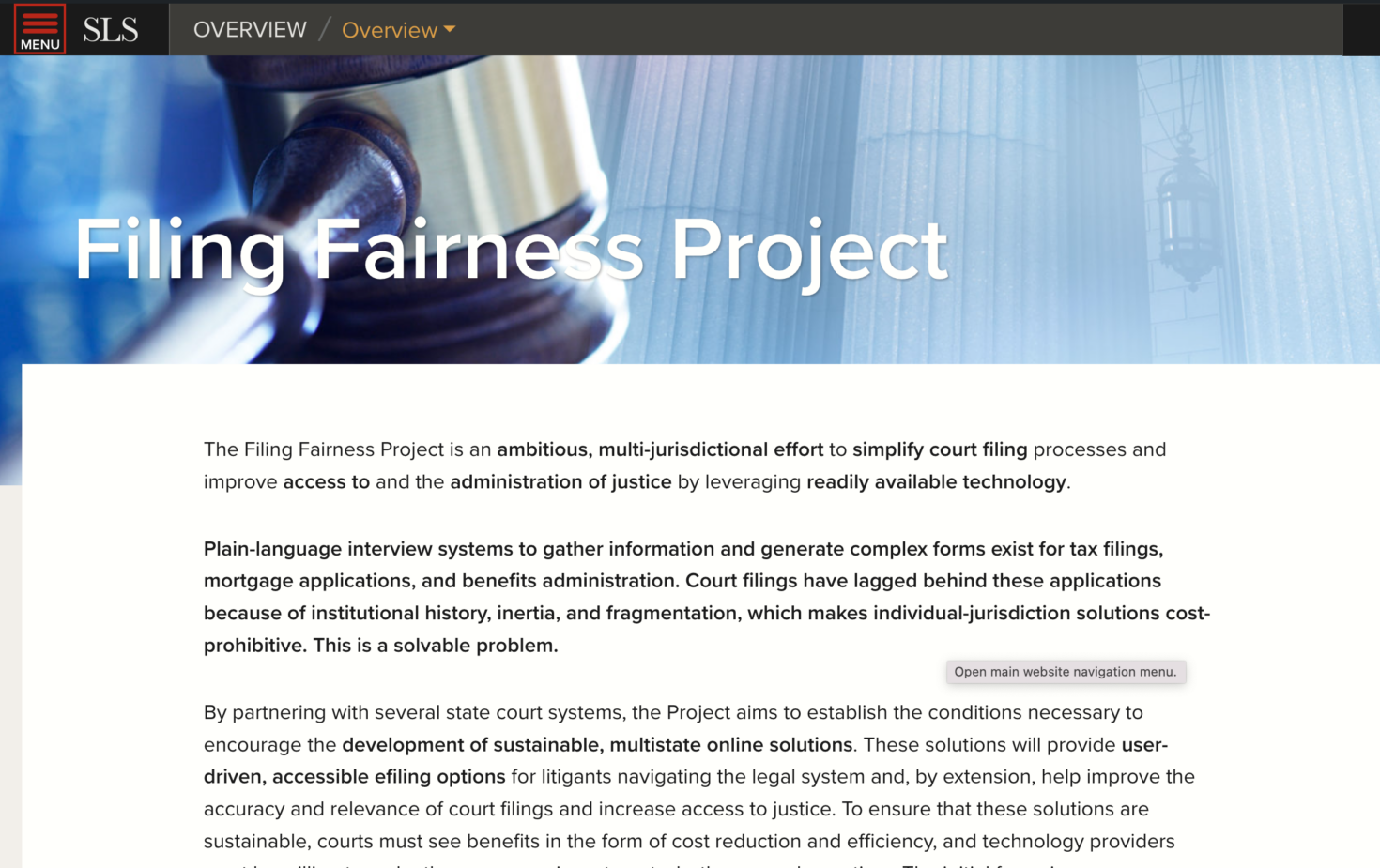 Filing Fairness Project – Justice Innovation